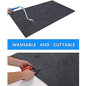 Turkey Fryer Mat,for Floor Surface/Absorbent mat Lightweight Washable Floor Mat to Protect Decks and Patios from Grease Splatter,Against Damage and Oil Stains or Grease Spills，Back Non-Slip (36”×30“)