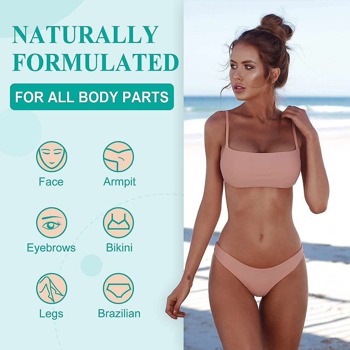 2.5lb+1lb Aloe Hard Wax Beads For Hair Removal At Home For Sensitive Skin Face Leg Eyebrow