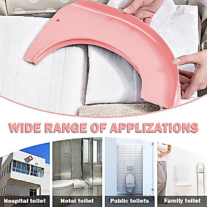 LNQ LUNIQI Adult Folding Toilet Pad Toilet Seat Plastic Toilet Cushion Washable Foldable Portable Toilet Seat Cover for Home Travel Office