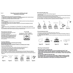60W LED Explosion Proof Light, UL 844 Certified Class I Division II High Bay Warehouse Lighting, 8400 Lumens 240W Equivalent, 5700K Daylight, IP66 Waterproof, 3/4" NPT/Bracket Installation