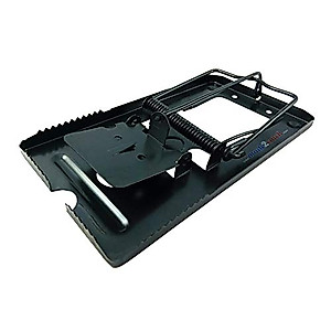 made2catch Pack of 4 Classic Metal Rat Traps Fully Burnished - Powerful Snap Trap for Rats, Chipmunks - Humane Rat Traps That Work - 4 Traps