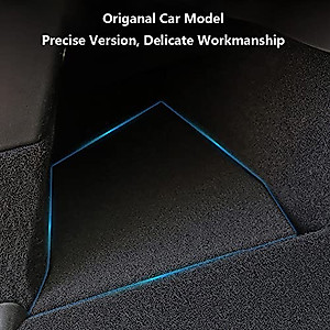 TOTMOX Car Rear Trunk Organizer Storage Boxs with Cover Compatible with Tesla Model Y 2020 2021 2022