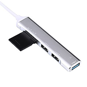 Convenient and Practical 5 in 1 USB-C/Type-C 3.1 to SD/TF Card Slot + 3 USB 3.0 Ports Multifunctional Docking Station HUB