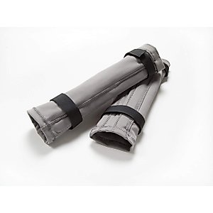 Tandem Sport Straighter Way Volleyball Training Aid - Volleyball Training Sleeves - Training for Passing and Setting Technique - 3 Levels of Resistance - Grey