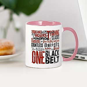 CafePress ONE BLACK BELT Mug Ceramic Coffee Mug, Tea Cup 11 oz