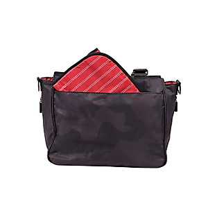 JuJuBe Be Classy Structured Multi-Functional Diaper Bag/Purse, Onyx Collection - Black Ops