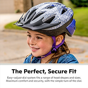 Schwinn Thrasher Kids Bike Helmet, Boys And Girls, Fits 50 - 54cm Circumference, Ages 5-8 Year Olds, Lightweight, Detachable Visor, CPSC Safety Certified, Child, Blue