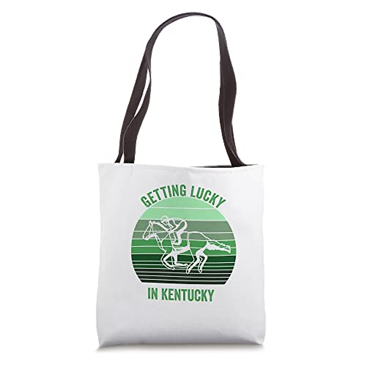 Getting Lucky In Kentucky Horse Derby Race Retro Vintage Tote Bag