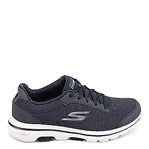 Skechers Men's Gowalk 5 Qualify-Athletic Mesh Lace Up Performance Walking Shoe Sneaker, Navy/Blue, 12