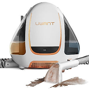 UWANT Portable Carpet & Upholstery Cleaner Machine, 12Kpa Strong Suction Small Handheld Cleaner, Lightweight Shampooer for Car, Auto Detailer, Pet Stains, Furniture, Couch, B100