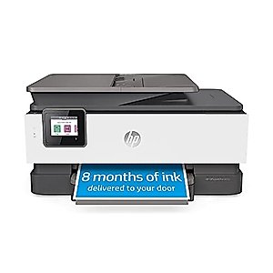 HP OfficeJet Pro 8035e Wireless Color All-in-One Printer (Basalt) with up to 12 Months Instant Ink (Renewed Premium)