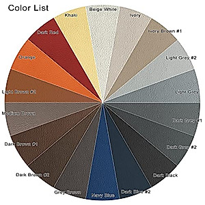 ILOFRI Large Leather Repair Patch Tape Light Grey 60x17 inch, Durable Self Adhesive Backing, Vinyl and Leather Repair Kit for Couches, Car Seats, Furniture, Upholstery, Sofa, Boat Seats - Light Grey