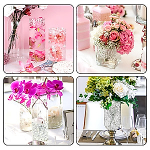 BYMORE 60000 Clear Water Gel Jelly Beads,Vase Fillers for Floating Pearls, Floating Candle Making, Wedding Centerpiece, Thanksgiving Day Christmas New Year Decoration Floral Arrangement (Transparent)
