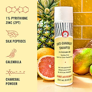 First Aid Beauty FAB Anti-Dandruff Shampoo – Fights Flakes, Soothes Scalp And Leaves Hair Looking Healthy – 8 oz