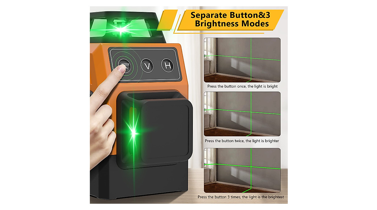 OMMO 8-Line Laser Level: Precision & Self-Leveling Tool