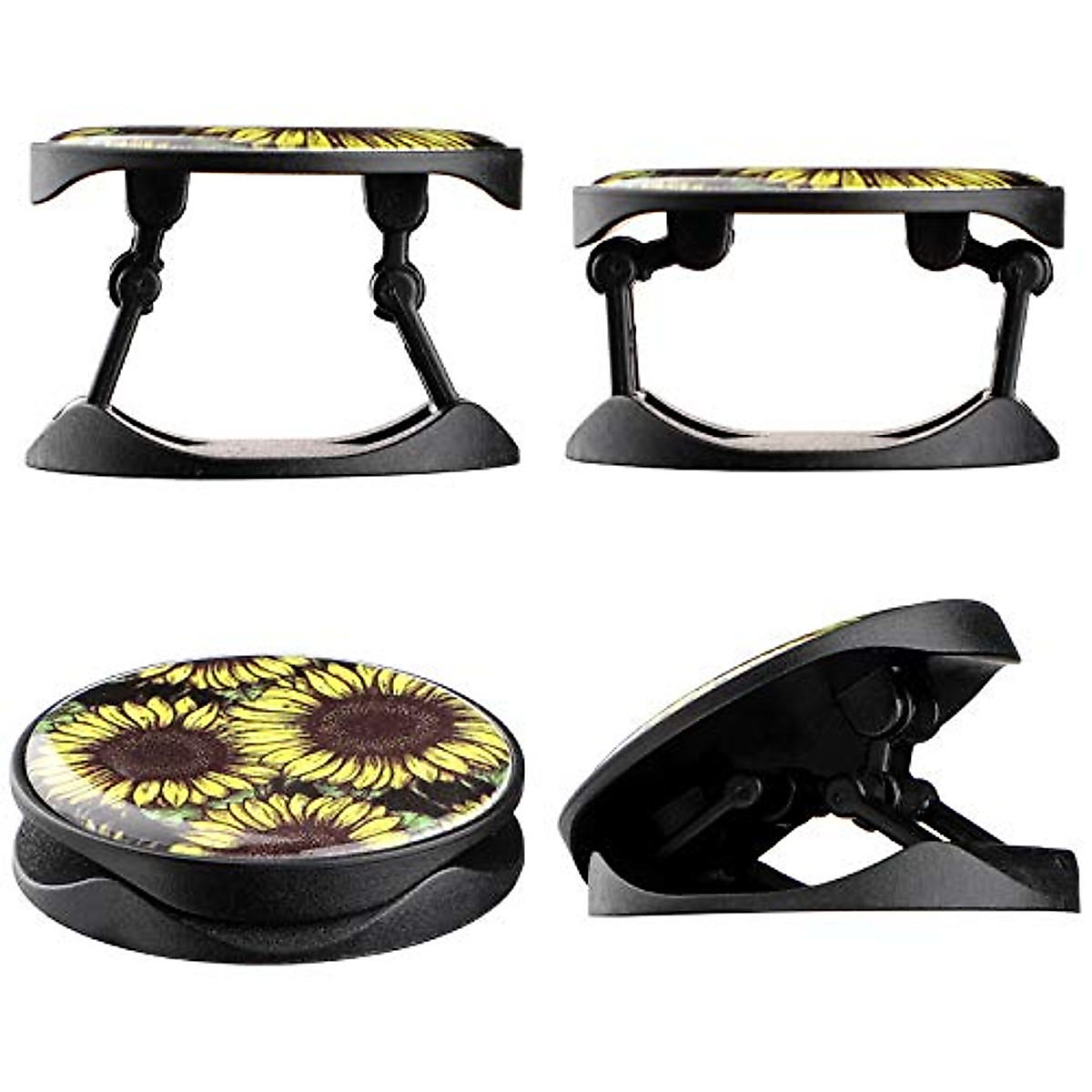 Konohan 4 Pieces Flower Expanding Stand Holder Daisy and Sunflowers Finger Stand Holders Foldable Expanding Stand Holder Phone Grip Socket Holder for Most Phone Cases and Tablets