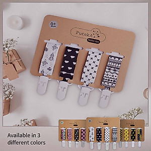 PUTSKA Pacifier Clip for Baby Girl and Boys