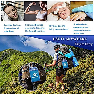 YQXCC 4 Pack Cooling Towels, Cool Towel, Soft Breathable Chilly Towel, Microfiber Ice Cold Towel for Yoga, Golf, Gym, Camping, Running, Fitness, Workout & More Activities