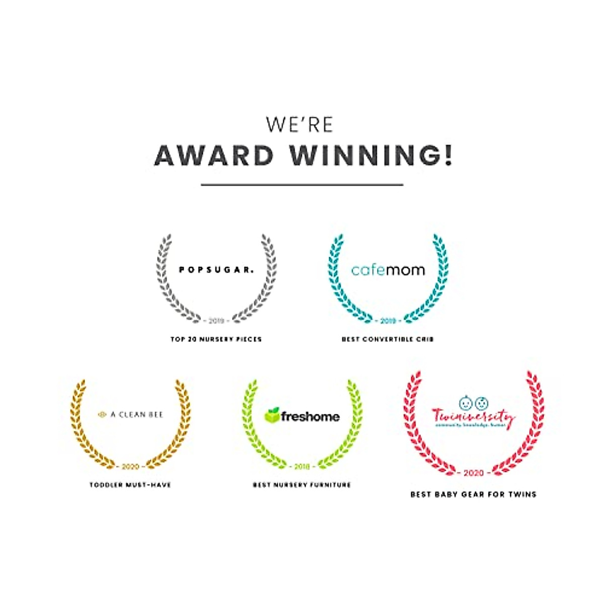 Delta Children Heartland 4-in-1 Convertible Crib - Greenguard Gold Certified, Bianca White