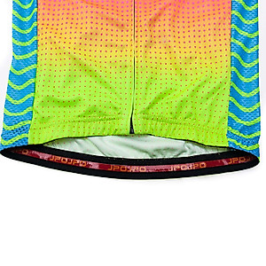 Weimostar Cycling Jersey Women Short Sleeve Pro Team Bicycle Clothing Summer Youth MTB Bike Shirt Top Fluorescent Green Pink Size L