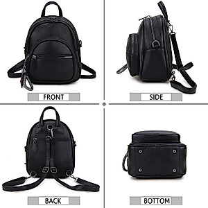 VX VONXURY Mini Backpack Purse,Small Convertible Backpack for Women Ladies with Detachable Straps