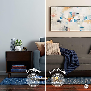 GE LED Light Bulbs, 40 Watt, Soft White, Frosted Decorative Bulbs, Medium Base (2 Pack)