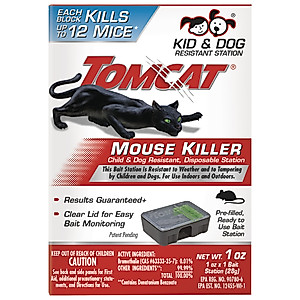 Tomcat 370610 Mouse Killer Child & Dog Resistant, Disposable Station