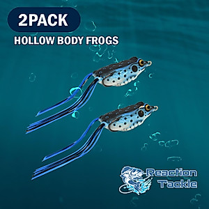 Reaction Tackle Hollow Body Frogs 2.5" - Swamp Frog #25