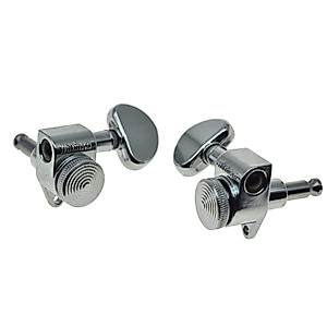 Wilkinson Locking Tuners 3x3 Full Size Locking Guitar Tuners Tuning Keys Pegs Guitar Machine Heads for Les Paul or Acoustic Guitars Chrome