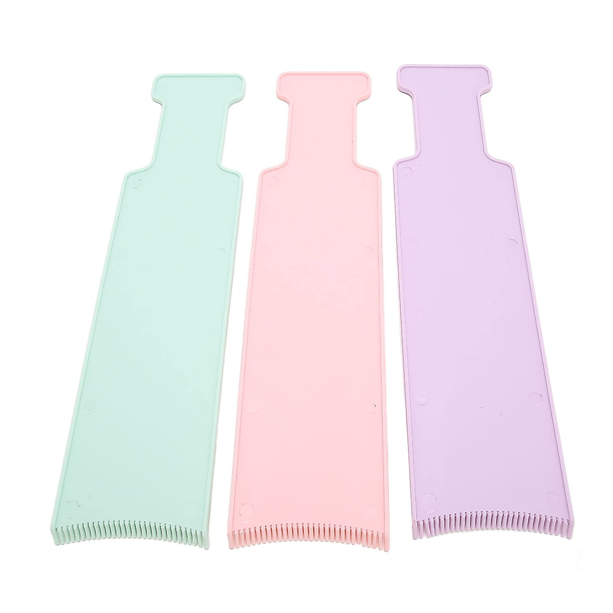 3 Pack Balayage Board and Paddle Set for Hair Bleach Hair Dye Curved Comb Teeth Long Board Coloring Set