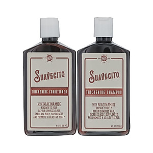 Suavecito Thickening Shampoo & Conditioner Set Hair Growth Thickening Hair Loss Shampoo Treatment Regrowth Shampoo & Conditioner