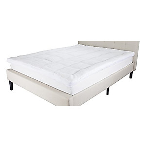 Bluestone Reversible Down Alternative Topper with Sherpa-Queen, White