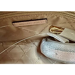 Michael Kors Jet Set Medium Logo Dome Satchel (Powder Blush)