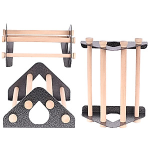 Baby Chick Perch, Durable Natural Wooden Roosting Bar for coop and brooder, Training Chicken Roosting Perches for Mini Baby Chicks, Metal Frame Easy to Assemble and Clean, Fun Toys for Chick