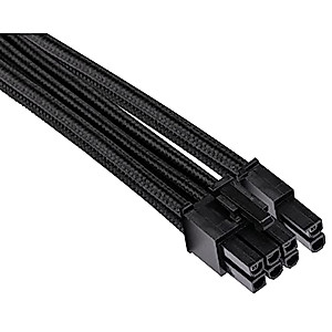 CORSAIR Premium Individually Sleeved PSU Cables Starter Kit – Black, 2 Yr Warranty, for Corsair PSUs