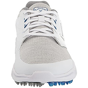 Callaway Men's Coronado v2 SL Golf Shoe, White/Grey, 11