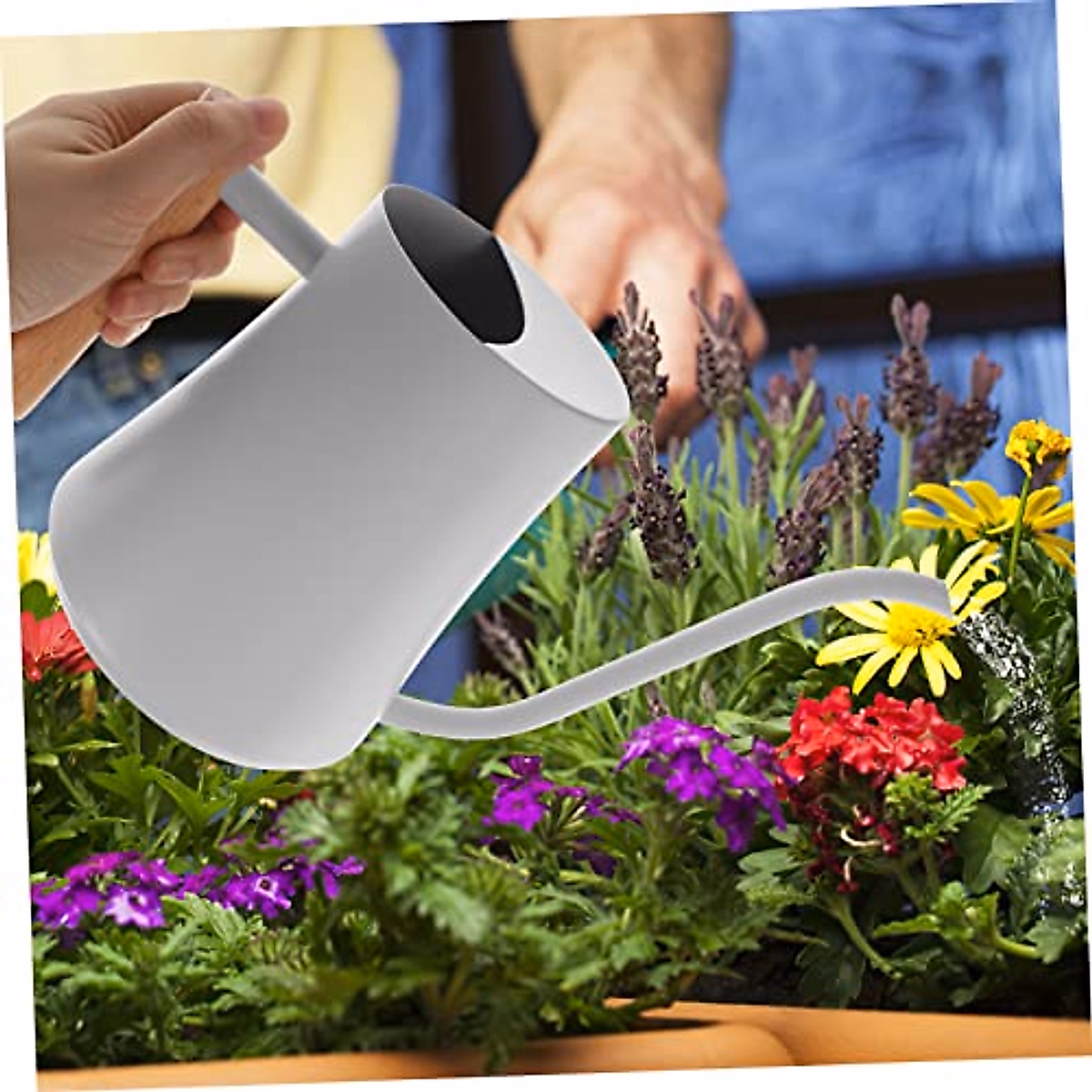 BUTIFULSIC Watering Kettle Flower Watering Bottle Garden Watering Bucket Sprinkling cans Flower Watering can Plant Mister Watering Spray Bottle Succulent Tools Stainless Steel White Indoor