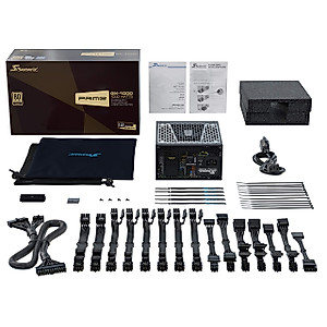 Seasonic PRIME 1000 Gold SSR-1000GD 1000W 80+ Gold ATX12V & EPS12V Full Modular 135mm FDB Fan Power On Self Tester Power Supply