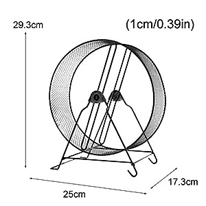 MGWYE Small Pet Hamster Running Wheel with Stand Household Running Jogging Toy Playing (Color : Blue)