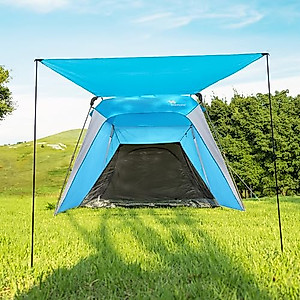 8.2'x8.2' Pop Up Canopy, 2023 Upgraded Outdoor Canopy, Portable Instant Camping Canopy, Easy Set-up Canopy with 1 Sidewall