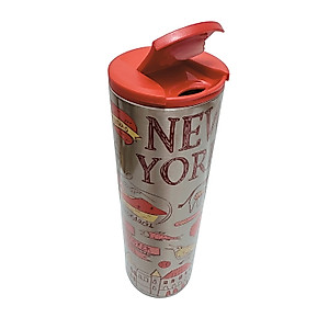 Starbucks New York State Vacuum Insulated Stainless Steel Tumbler, 16 Oz, Red, 011185556