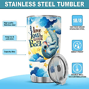 JENOIS Mom Gifts, Tumbler 20 Oz With Lid And Straw, Mama Cups Mother For Funny Tumblers Women Mothers Day Handle Coffee Insulated, Being A Mom