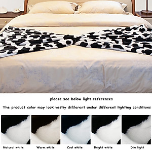 Double Sided Cow Print Blanket Silky Soft Micro Fleece Cow Blanket Baby Seat Couch Sofa Cow Print Blankets and Throws for Unisex Baby Boys Girls Toddler Infant Newborn Cow Print 40x50 in