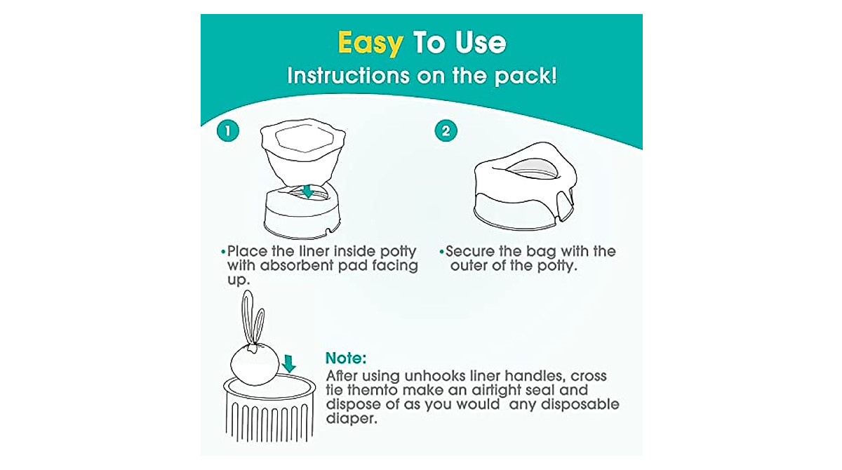 Disposable Potty Liners for Quick Travel Cleanup