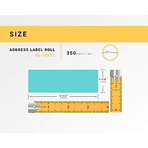 HOUSELABELS Compatible DYMO 30252 BL, LAV, OR, PK Address Labels (1-1/8" x 3-1/2"), Strong Permanent Adhesive, Compatible with DYMO LW 450, 4XL, Rollo & Zebra Desktop Printers, 4 Rolls /1400 Labels