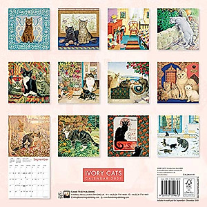 Ivory Cats by Lesley Anne Ivory Wall Calendar 2021 (Art Calendar)