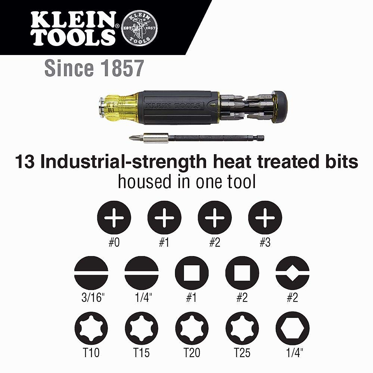 Klein Tools 14-in-1 Magnetic Screwdriver Set with Impact Flip Socket Set