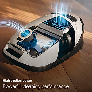 Miele Complete C3 Cat and Dog Powerline Vacuum Cleaner for Removing Pet Hair, in Lotus White