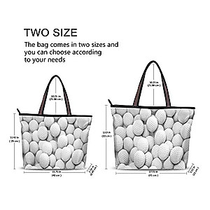 AUUXVA Sport Golf Ball Pattern Handbags for Women Tote Bag Top Handle Shoulder Bag Satchel Purse