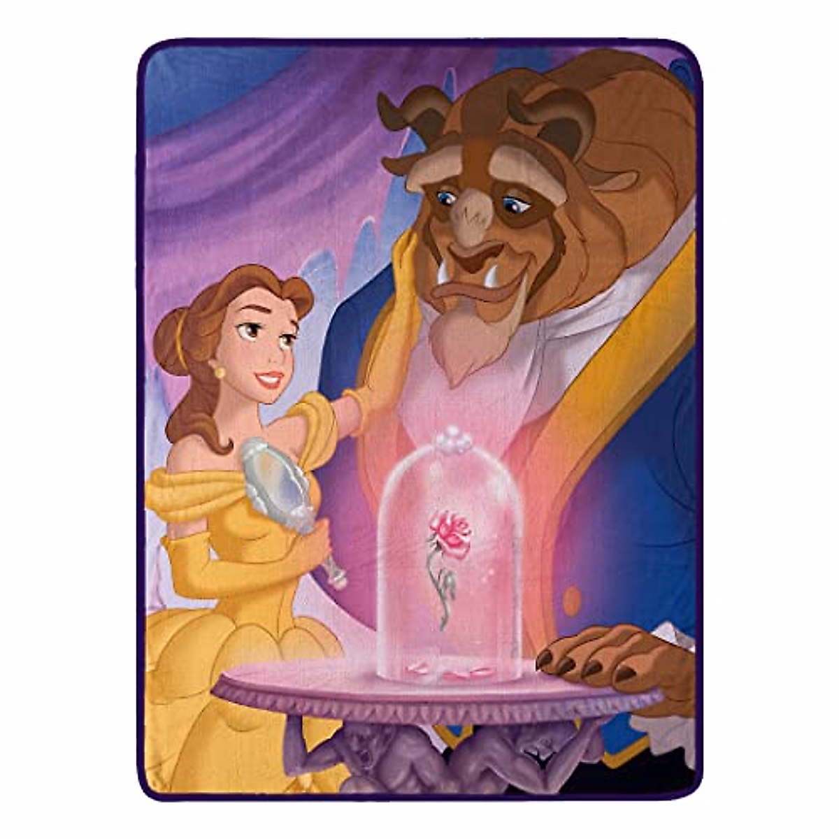 Northwest Beauty & The Beast Micro Raschel Throw Blanket, 46" x 60", True Love